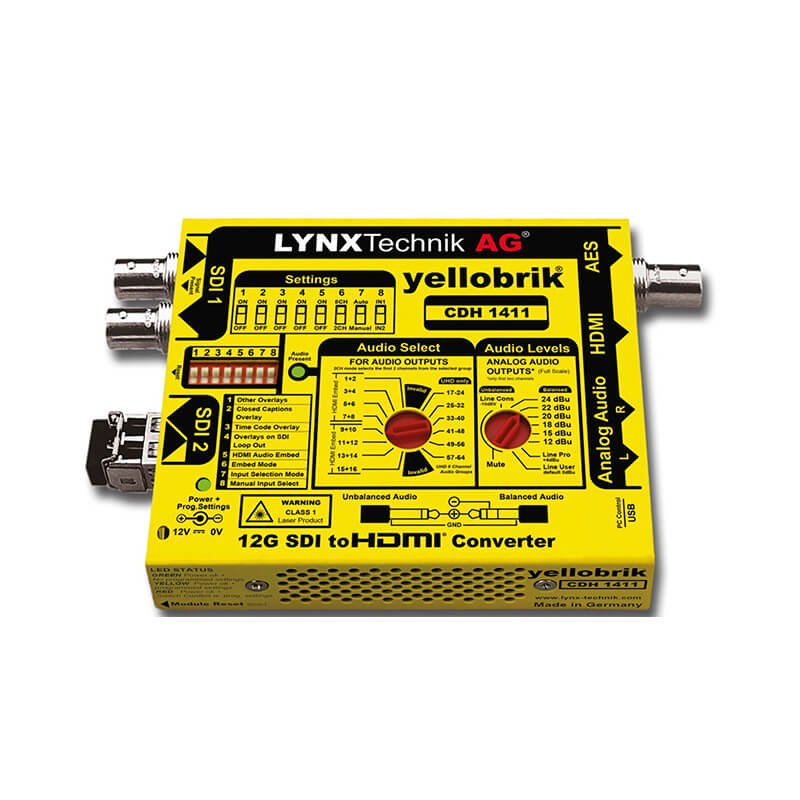 Conversor Lynx 12G_6G_3G_ Fiber HD-SDI to HDMI - Cameras - Convertors ...